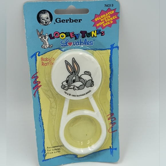 Gerber | Toys | Vintage 993 Gerber Looney Tunes Bugs Bunny Baby Rattle ...